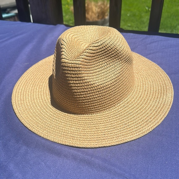 Accessories | 10 Paper Fedora Hat Straw Brown Os | Poshmark